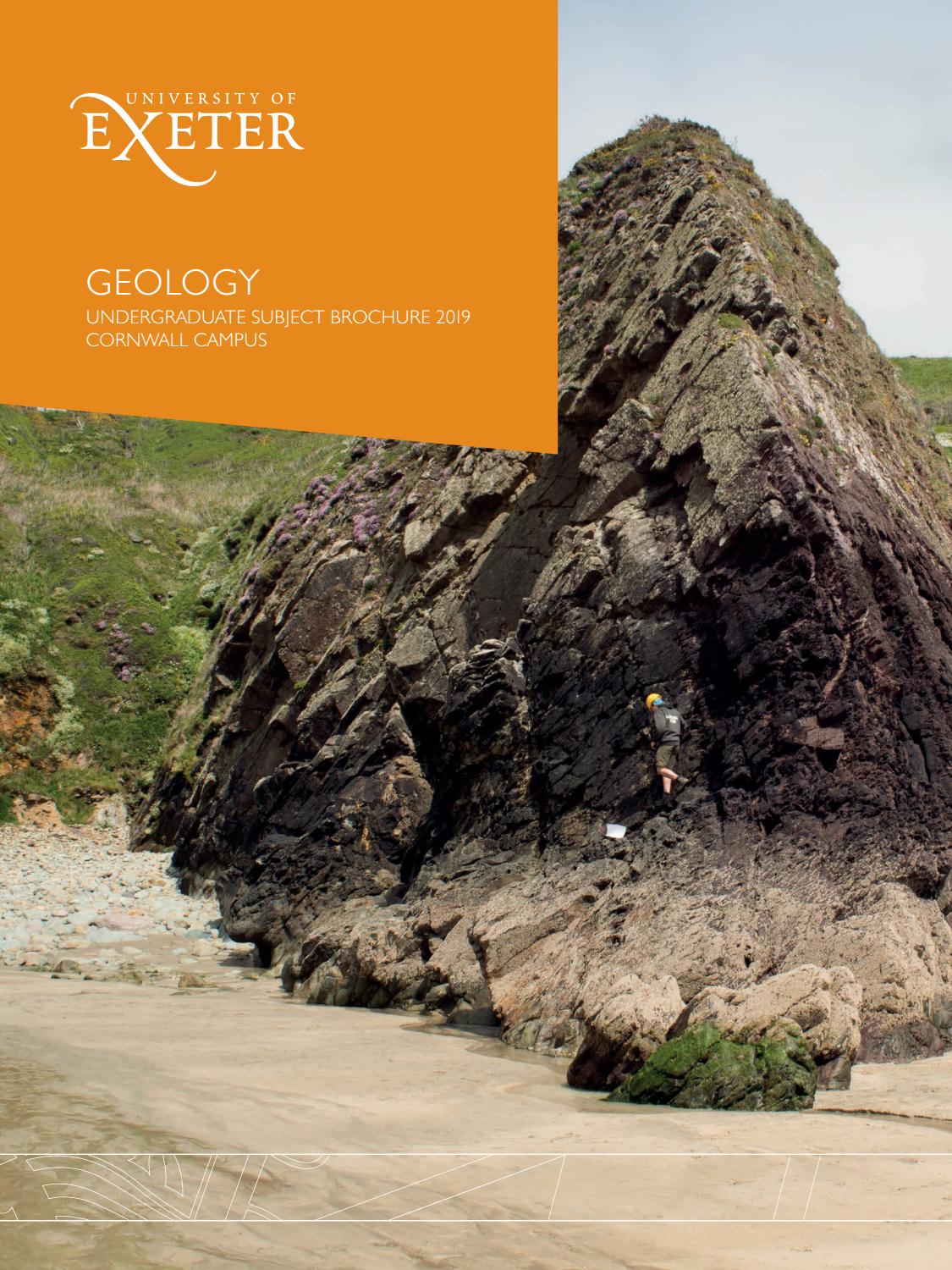 Geology Undergraduate Brochure 2019 by University of Exeter - Issuu