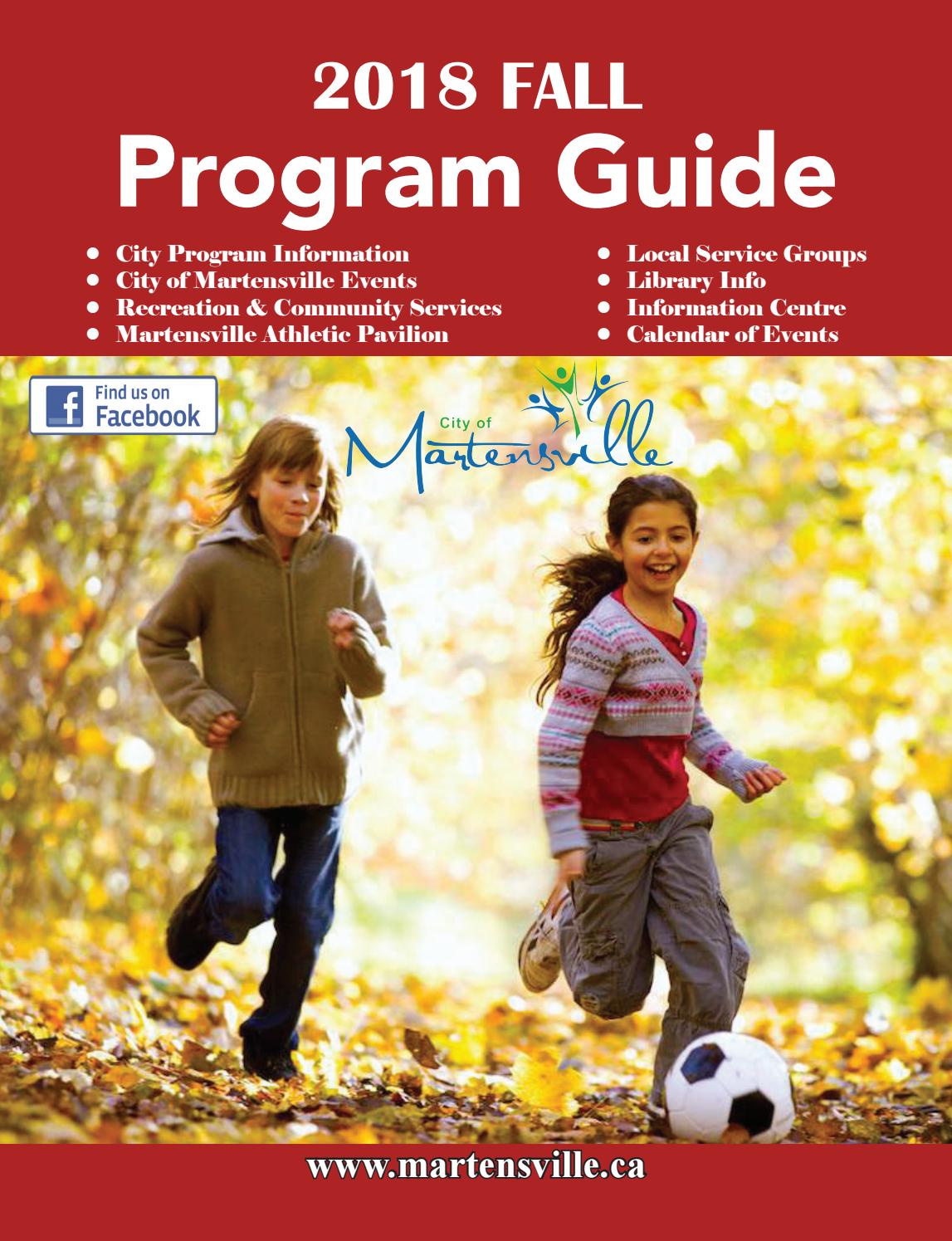 City of Martensville 2018 Fall Program Guide by Martensville Messenger - Issuu