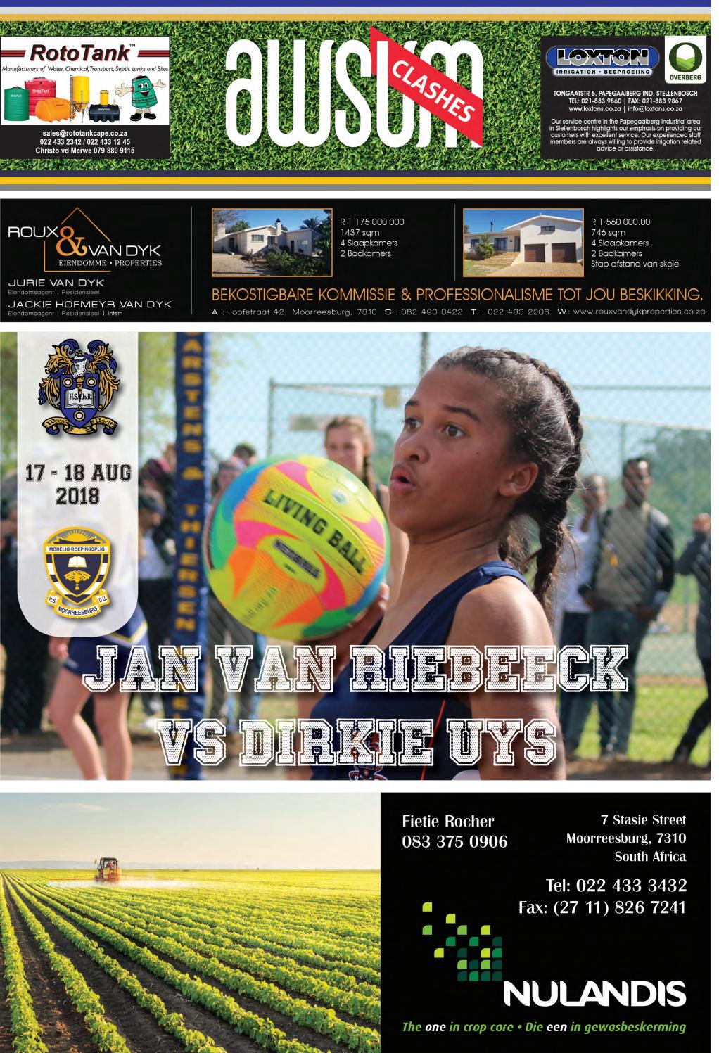 Jan van Riebeeck vs Dirkie Uys 2018 by AWSUM News - Issuu