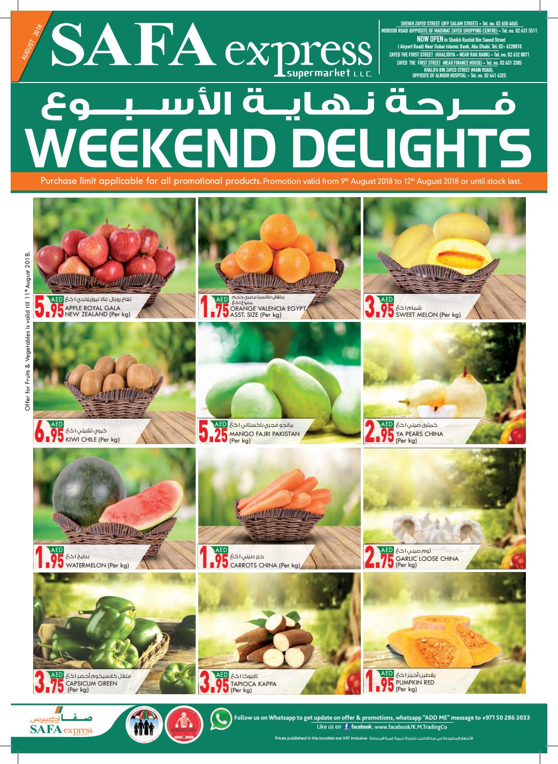 SAFA EXPRESS -WEEKEND DELIGHTS -9TH AUGUST 2018 -ABU DHABI EDITION by K ...