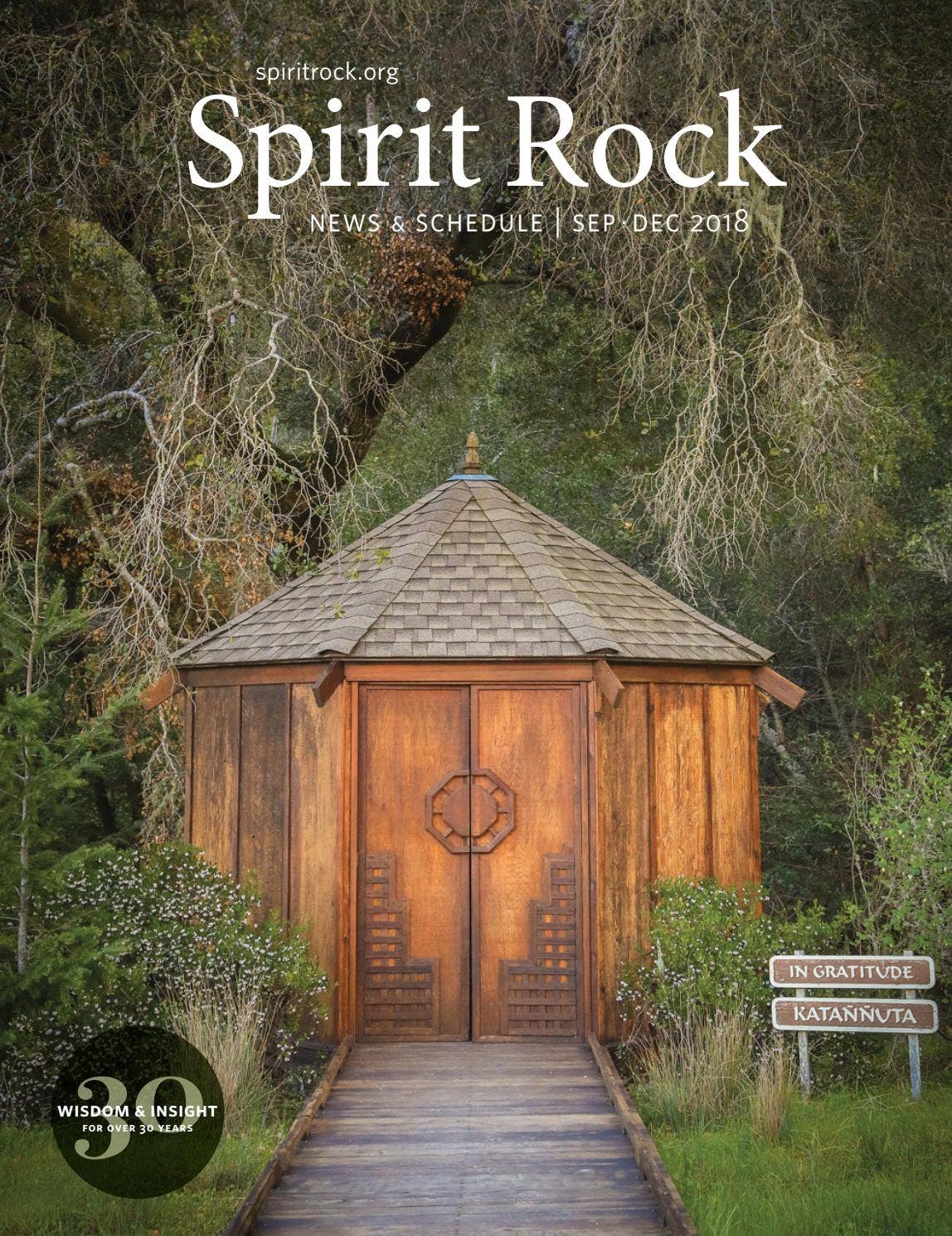 Spirit Rock Meditation Center News & Schedule August - December 2018 by ...