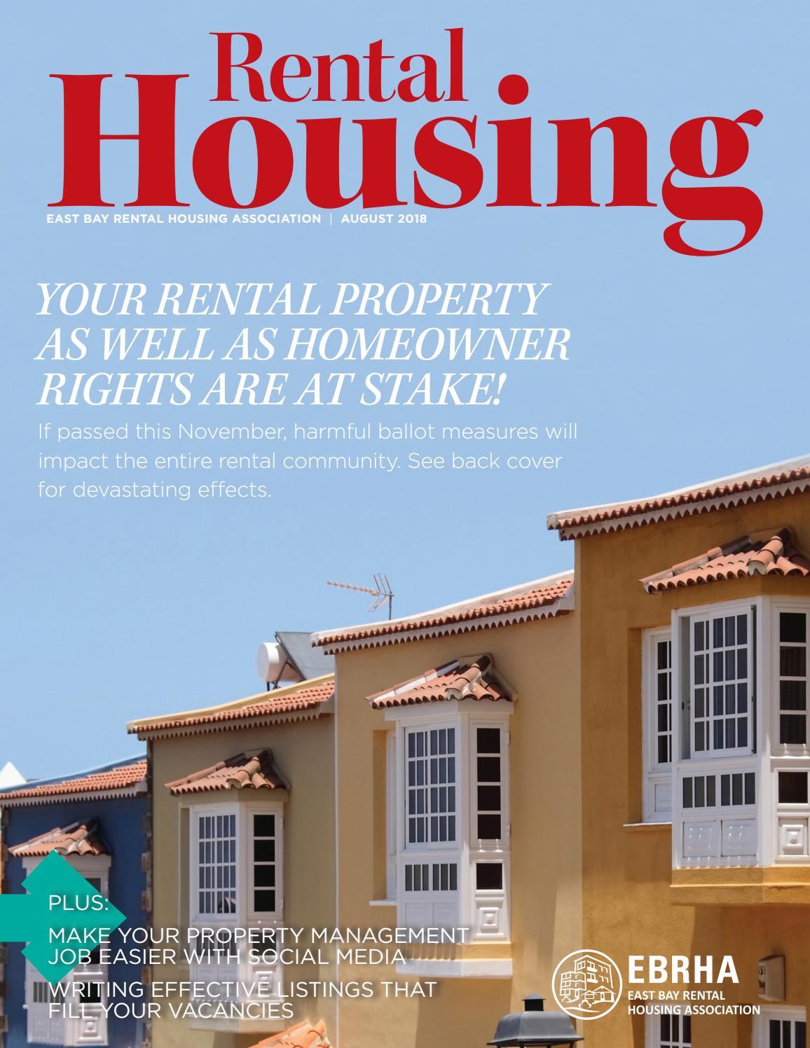 Rental Housing Magazine- August 2018 by Rental Housing - Issuu
