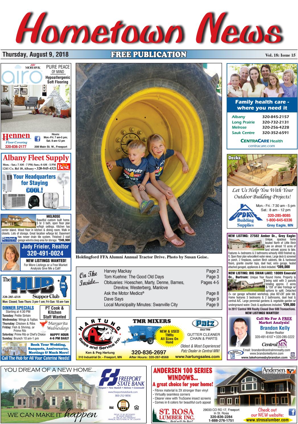 Hometown News August 9, 2018 by Hometown News - Issuu