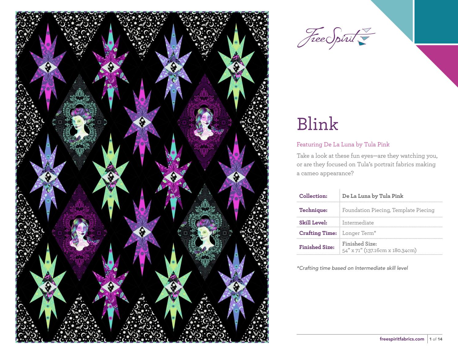 Blink Quilt Pattern by FreeSpirit Fabrics - Issuu