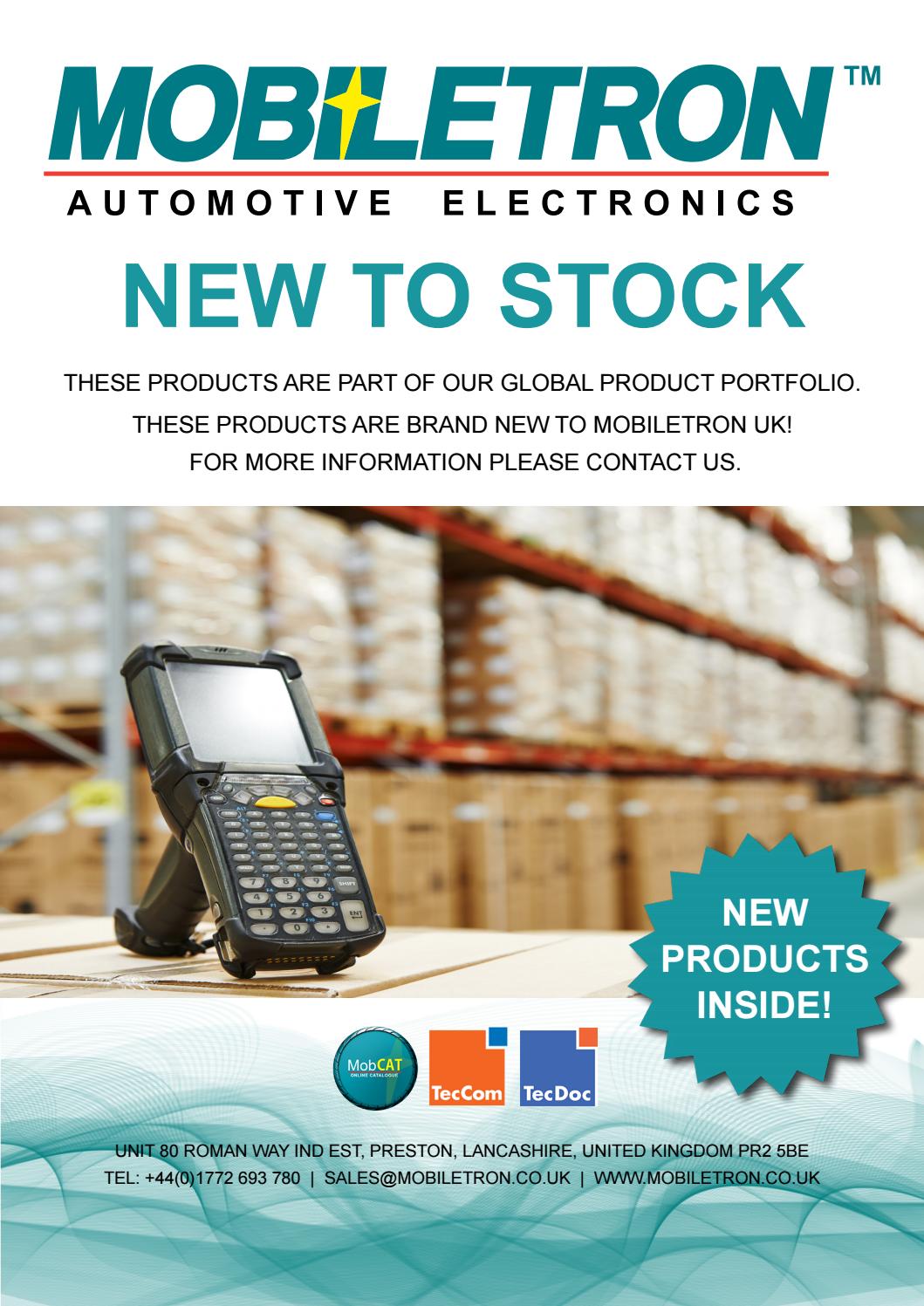 New to stock August by Mobiletron UK - Issuu