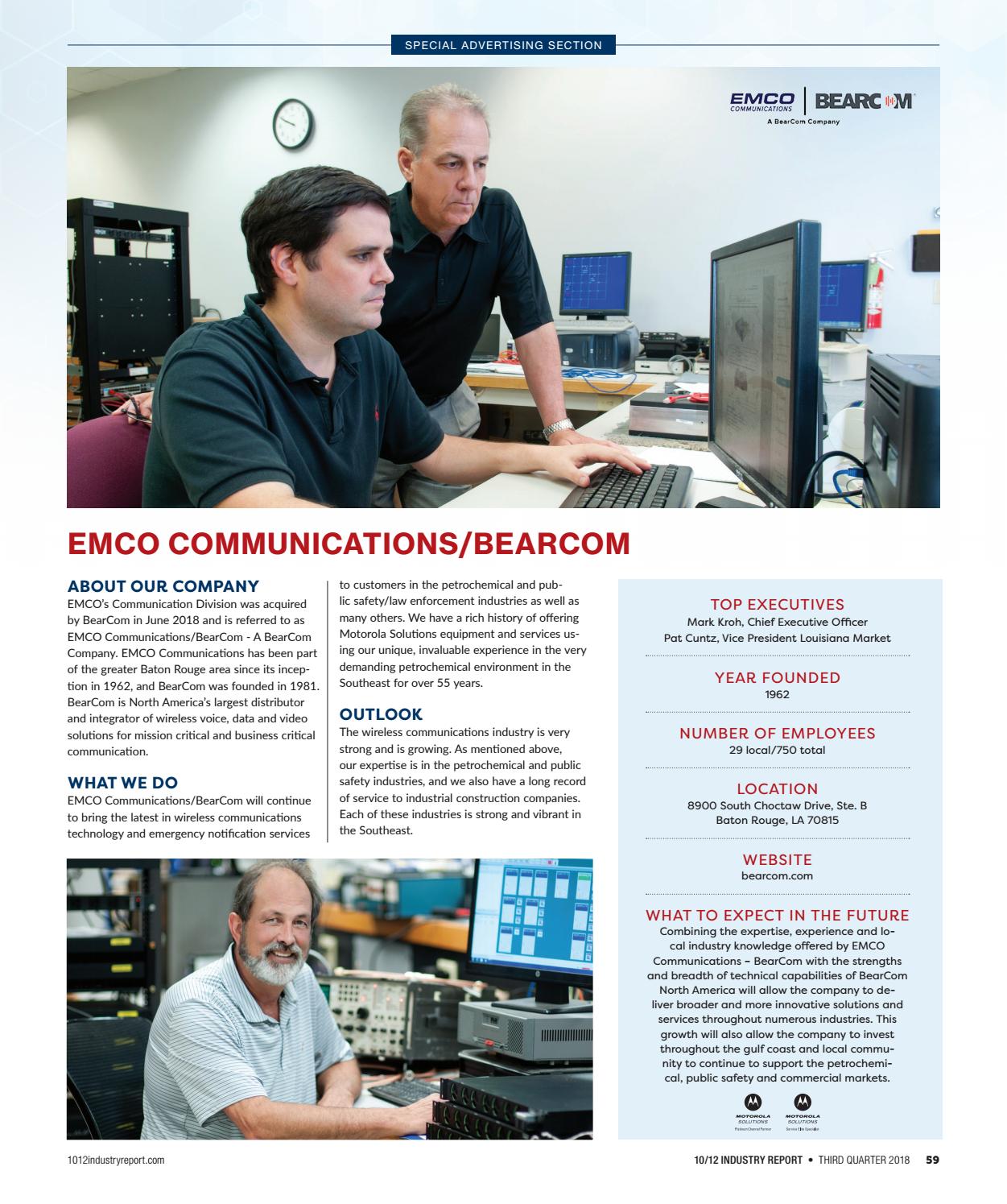 Emco Communications/Bearcom by Baton Rouge Business Report - Issuu
