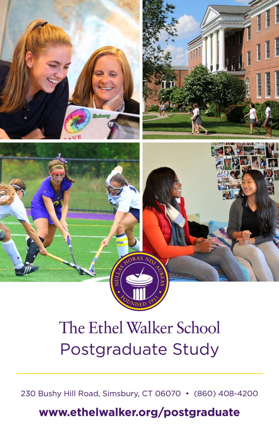 Postgraduate Study at The Ethel Walker School by The Ethel Walker ...