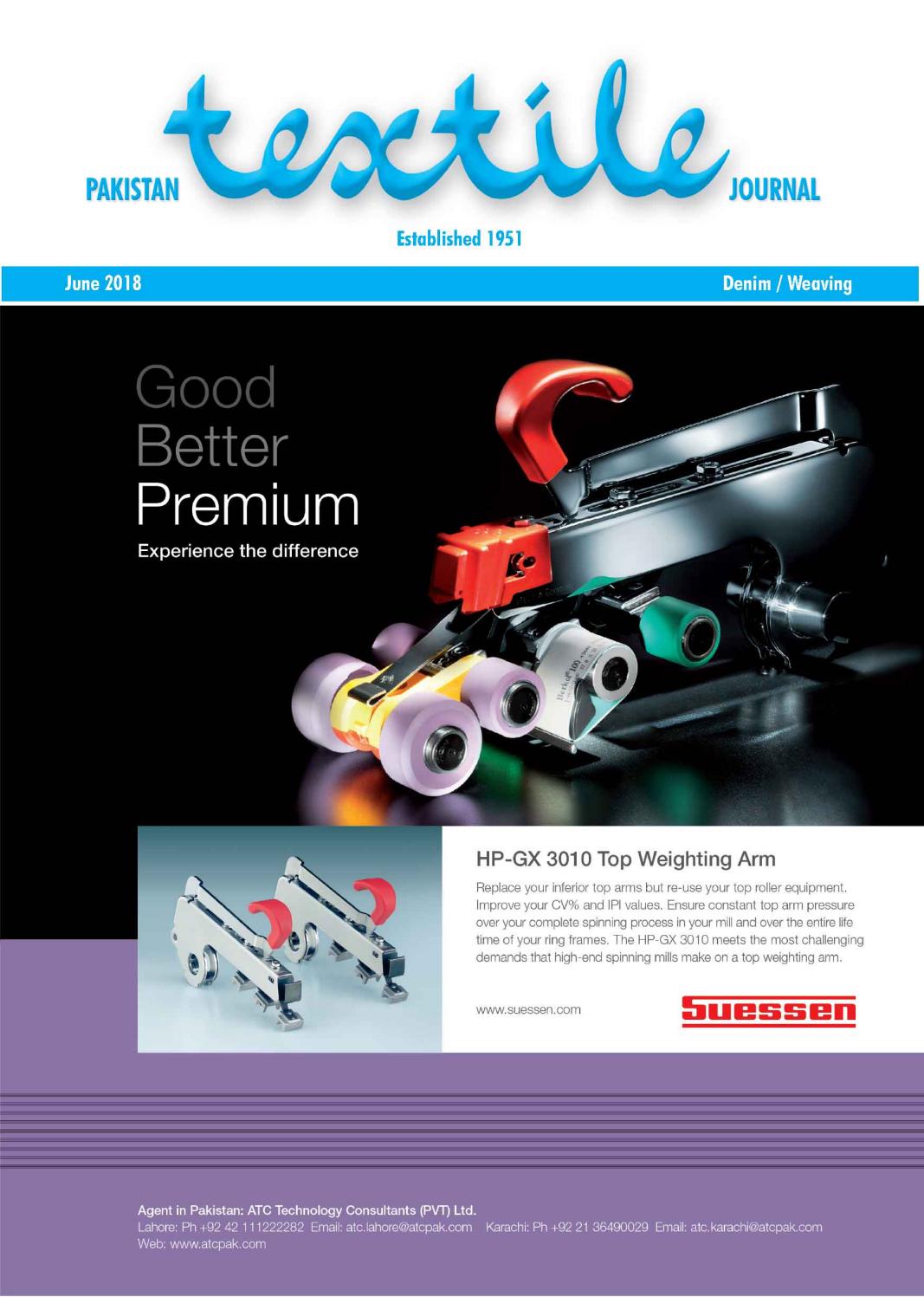 Pakistan Textile Journal, June 2018 by Pakistan Textile Journal - Issuu