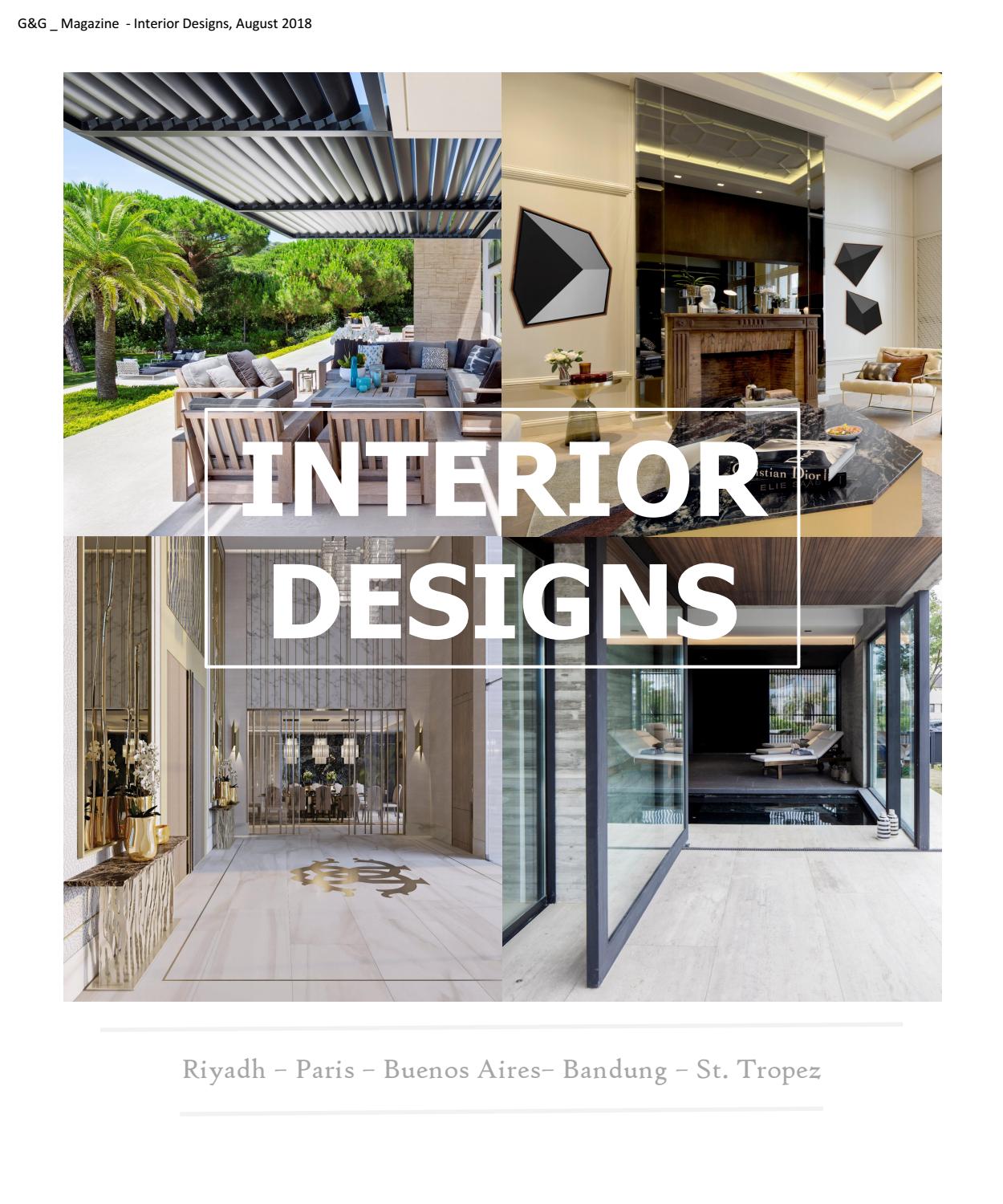 Interior Designs - August 2018 by G&G _ Magazine - Issuu