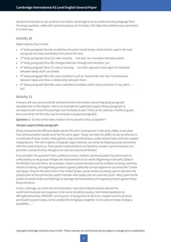 Cambridge International AS Level English General Paper Starter Pack by ...