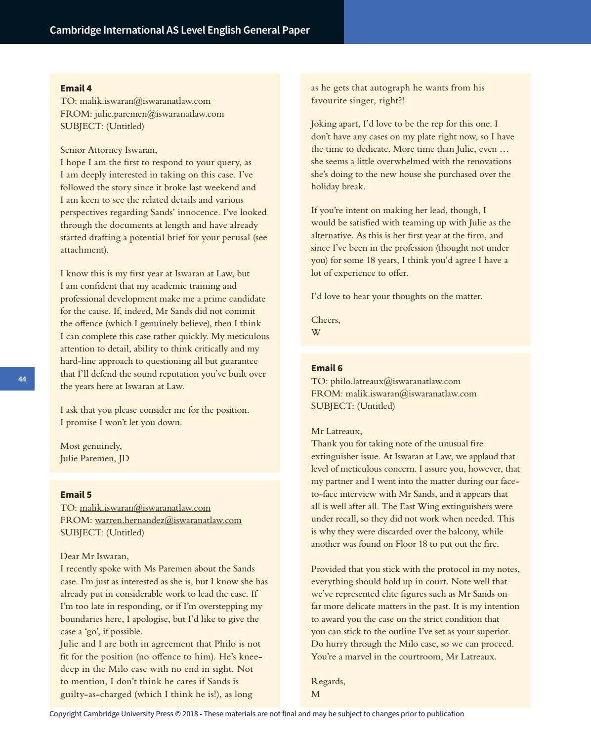 Cambridge International AS Level English General Paper Starter Pack by ...