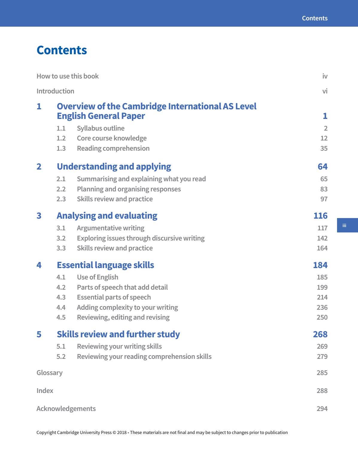 Cambridge International AS Level English General Paper Starter Pack by ...