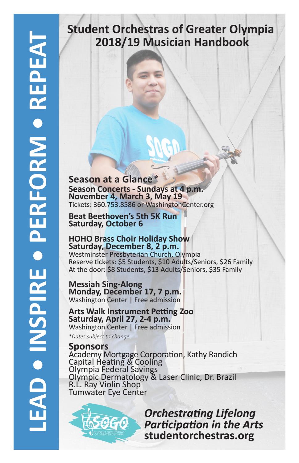 2018/19 Musician Handbook by Student Orchestras of Greater Olympia - Issuu