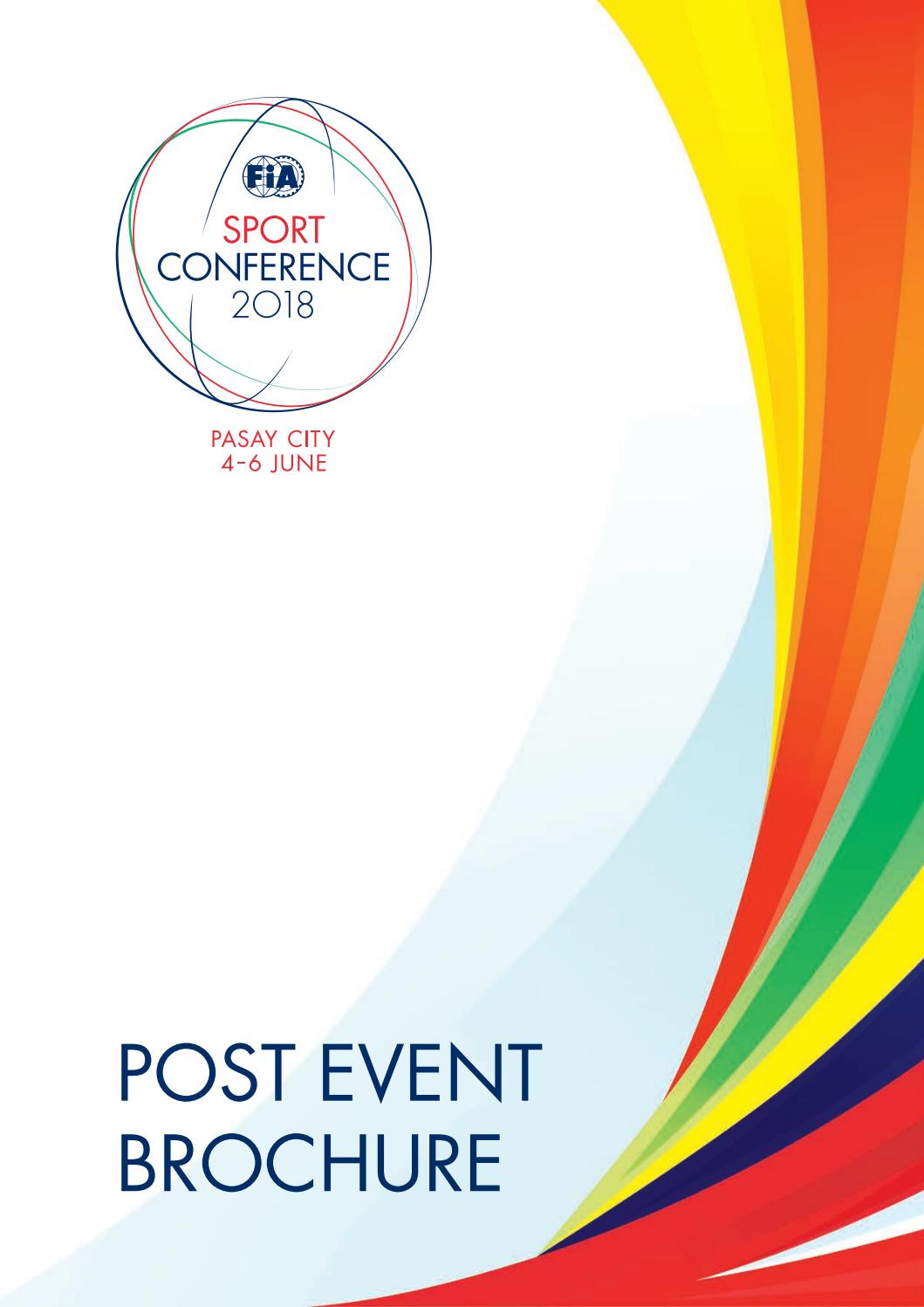 2018 - FIA Sport Conference - Post Event Brochure by Fédération ...