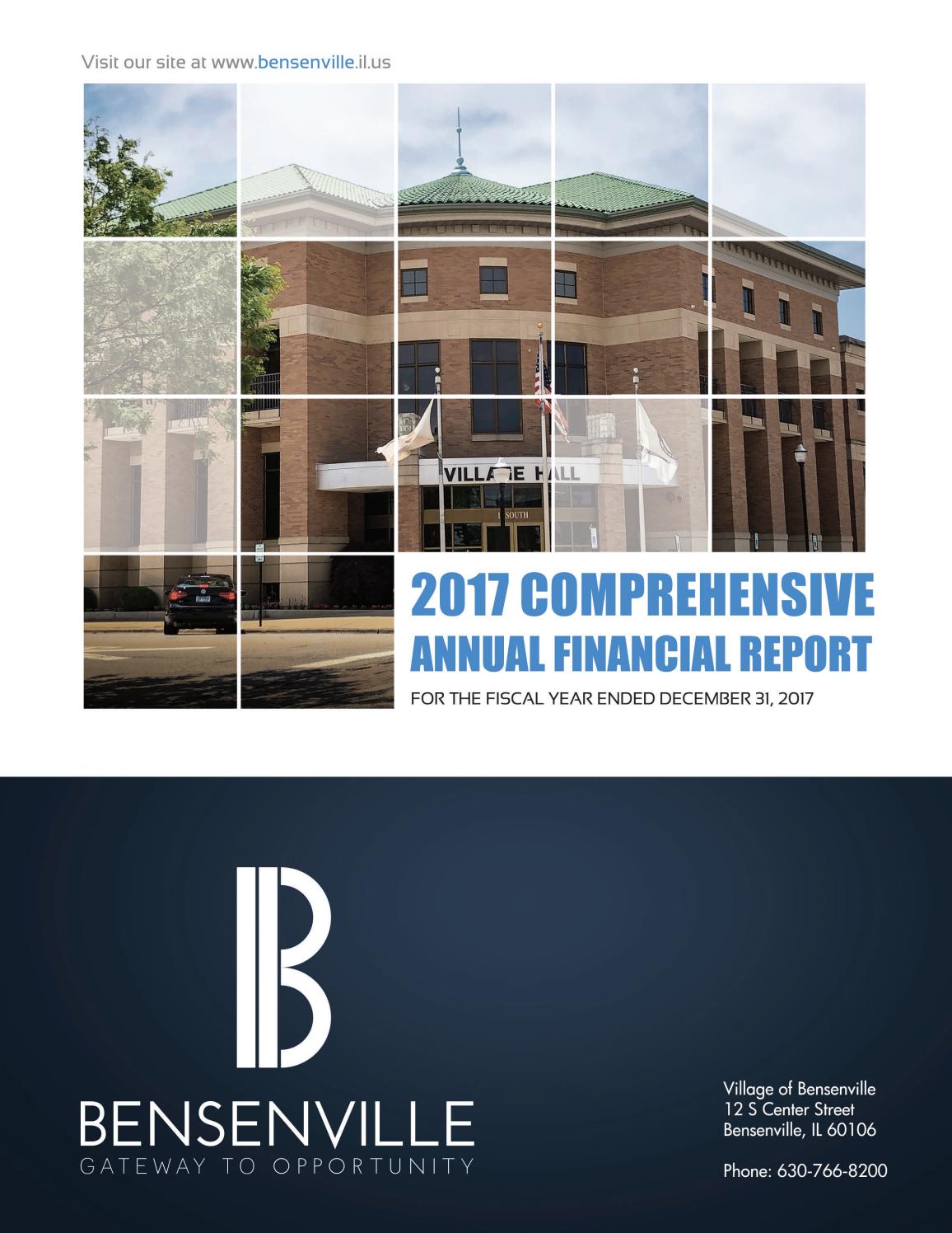 2017 Comprehensive Annual Financial Report (CAFR) by Village of ...