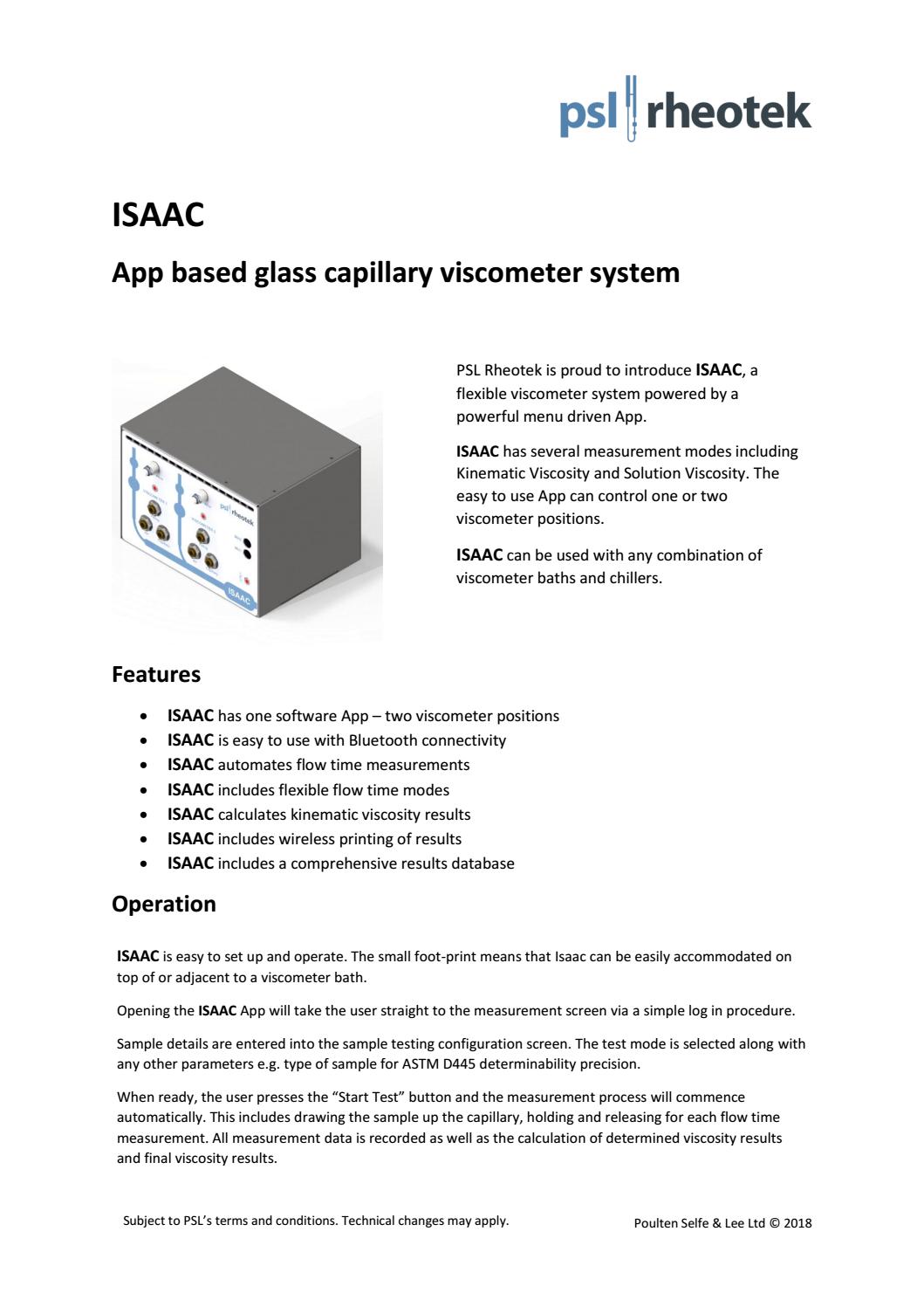 ISAAC App based viscometer system by Sophie Gosling - Issuu