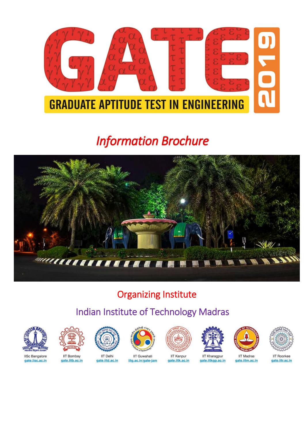 GATE_2019_In...Brochure.pdf by BioTecNika - Issuu