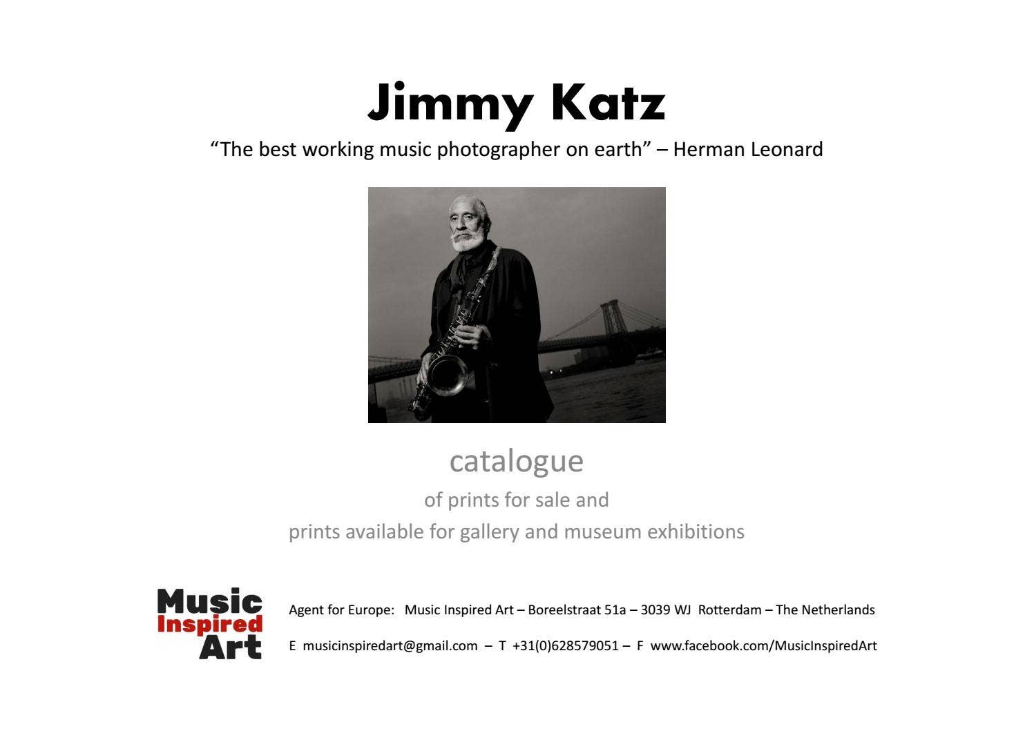 Jimmy katz catalogue by Wim van Zon - Issuu