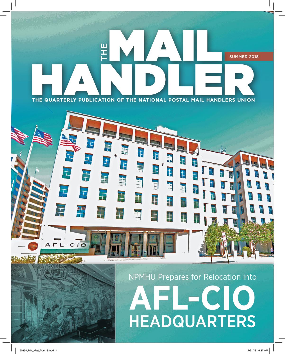 The Mail Handler Magazine Summer 2018 by National Postal Mail Handlers ...