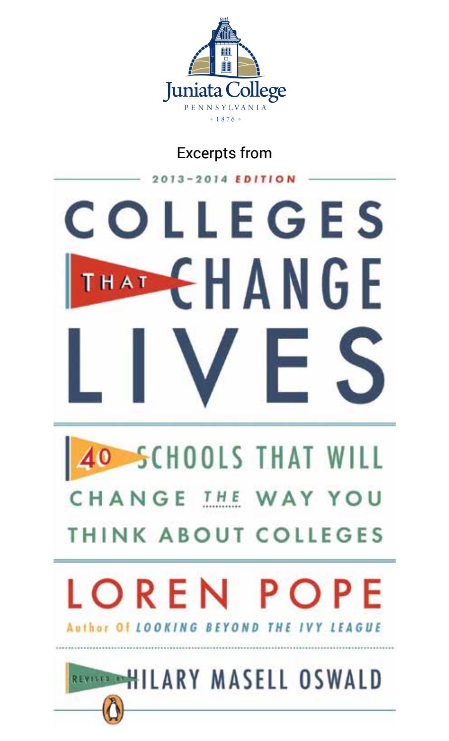 Juniata College-Colleges That Change Lives by Juniata College - Issuu