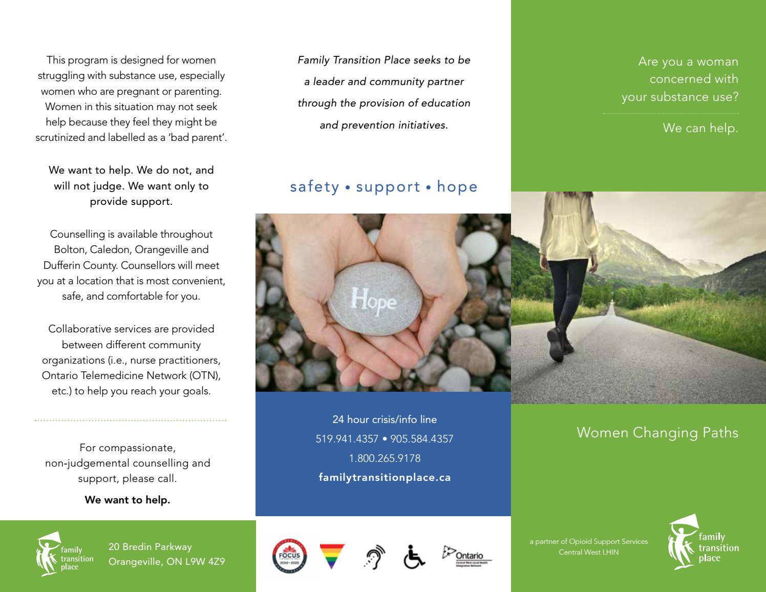 Women Changing Paths brochure by Family Transition Place - Issuu