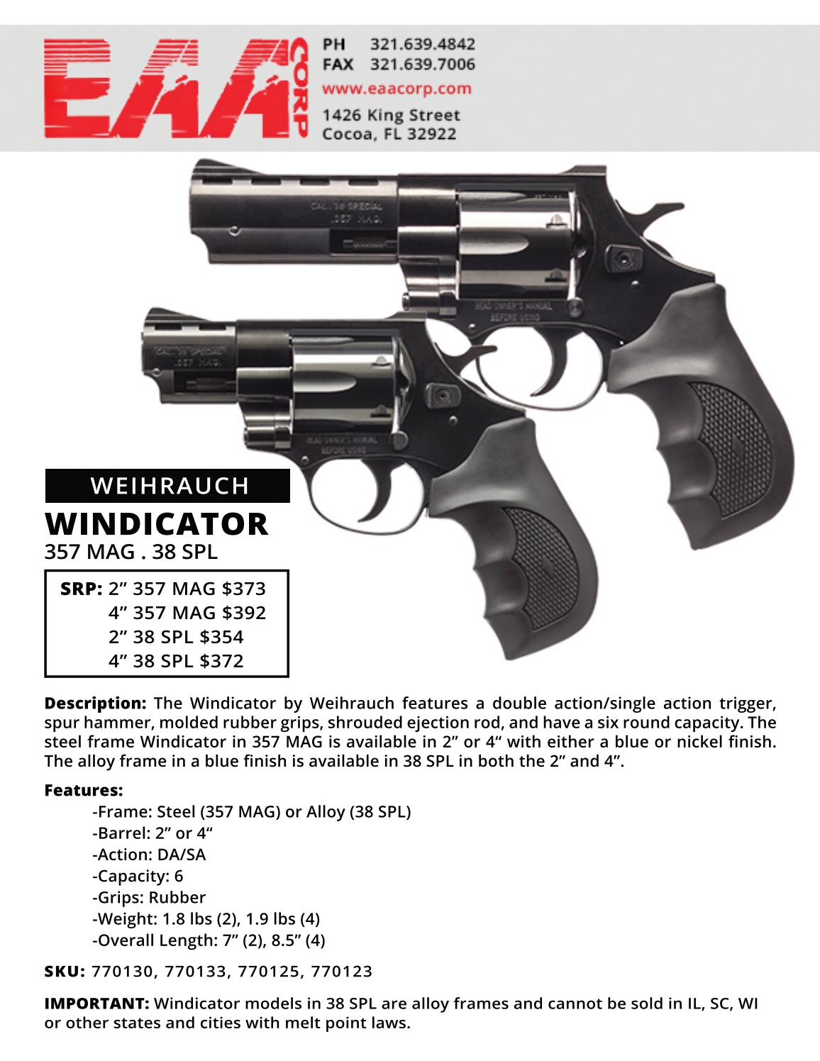 Windicator BL Sell Sheet by EAA Corp - Issuu