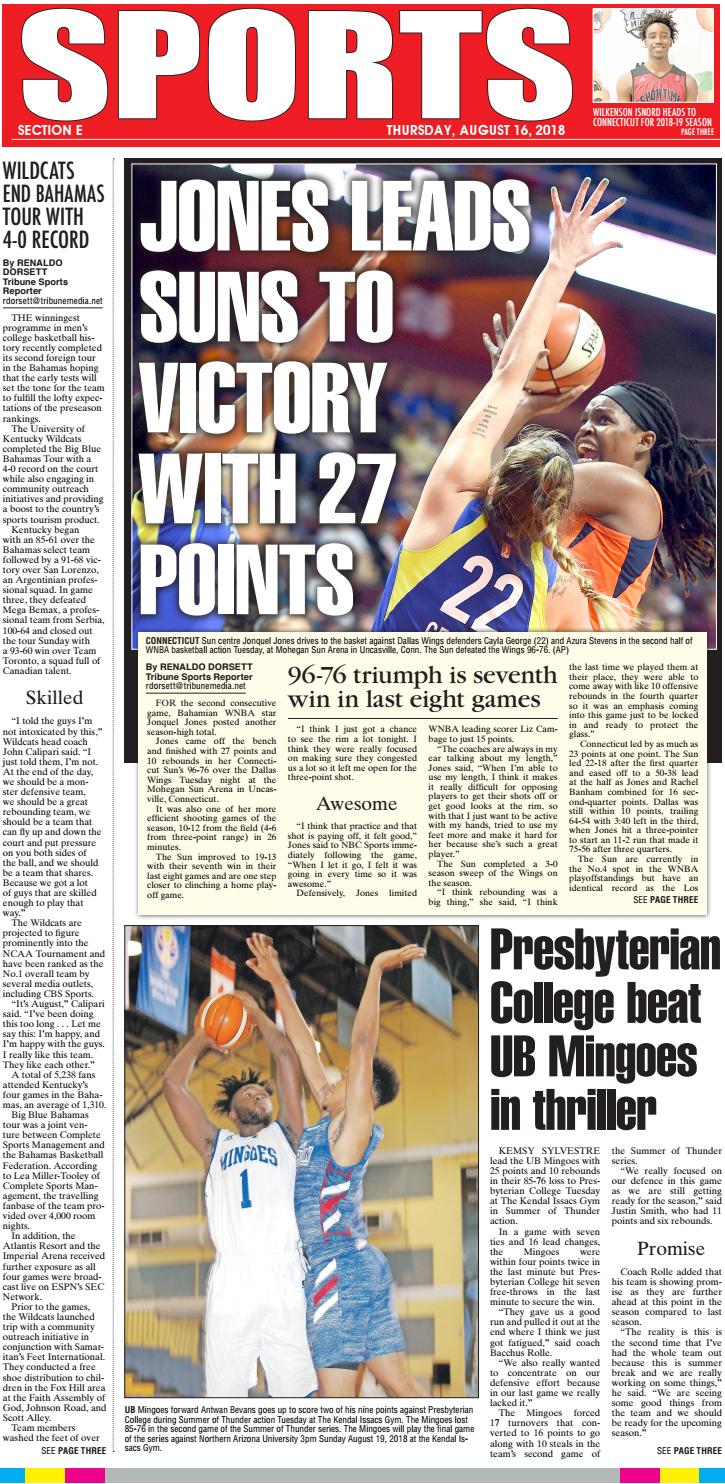 08162018 SPORTS by tribune242 - Issuu