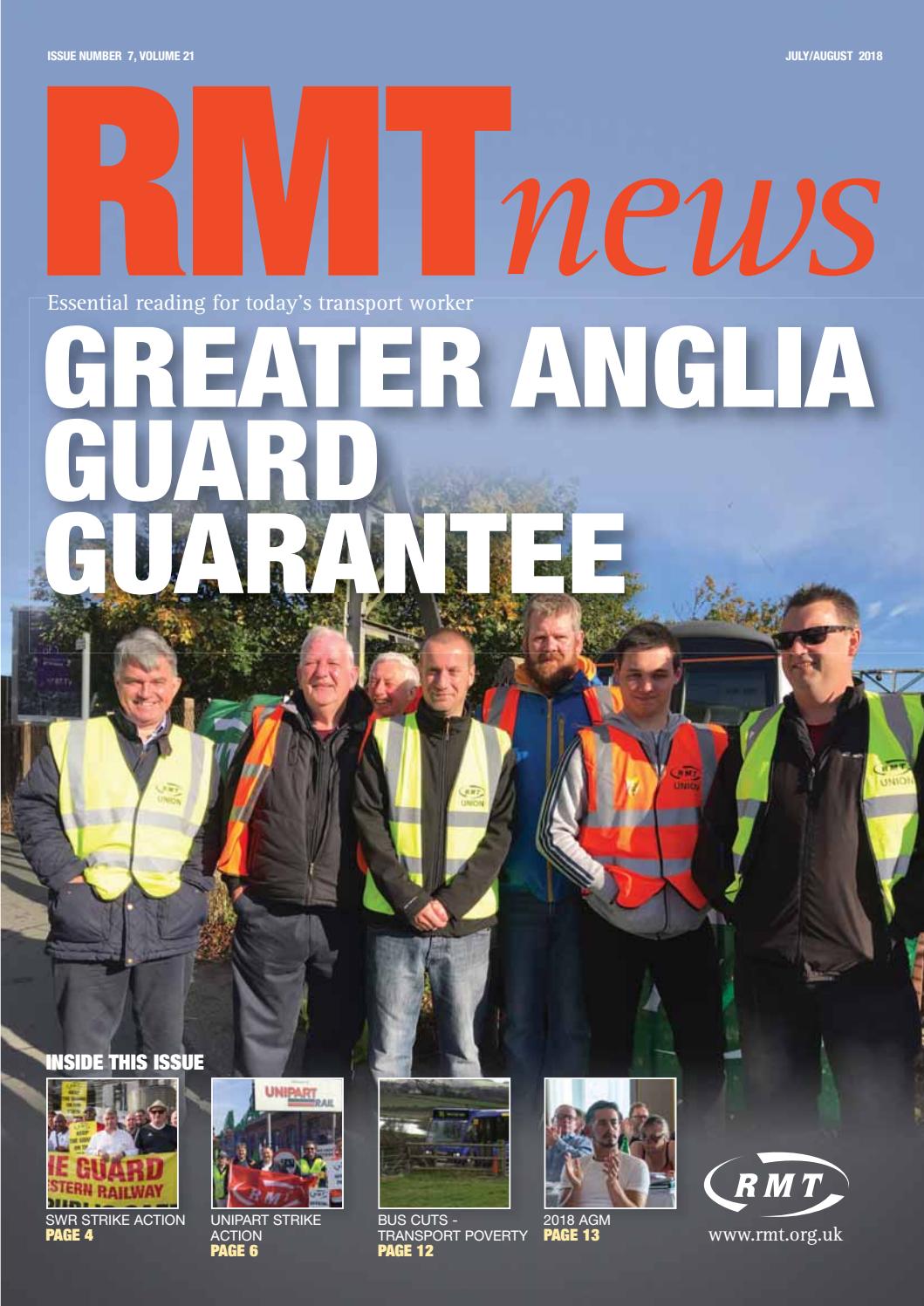 RMT News July/August 2018 by RMT Union - Issuu