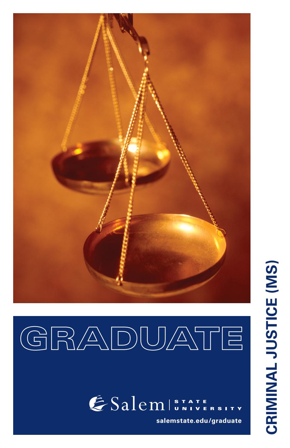 Master of Science Criminal Justice (MS) Program by Salem State ...
