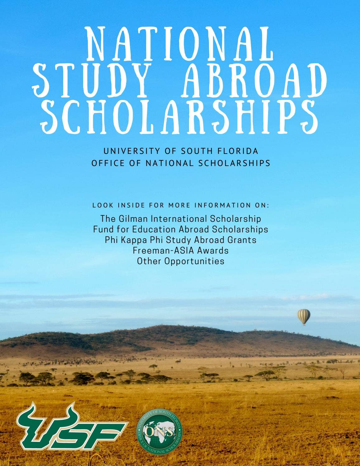 USF Office of National Scholarships Travel Scholarships Overview by ...