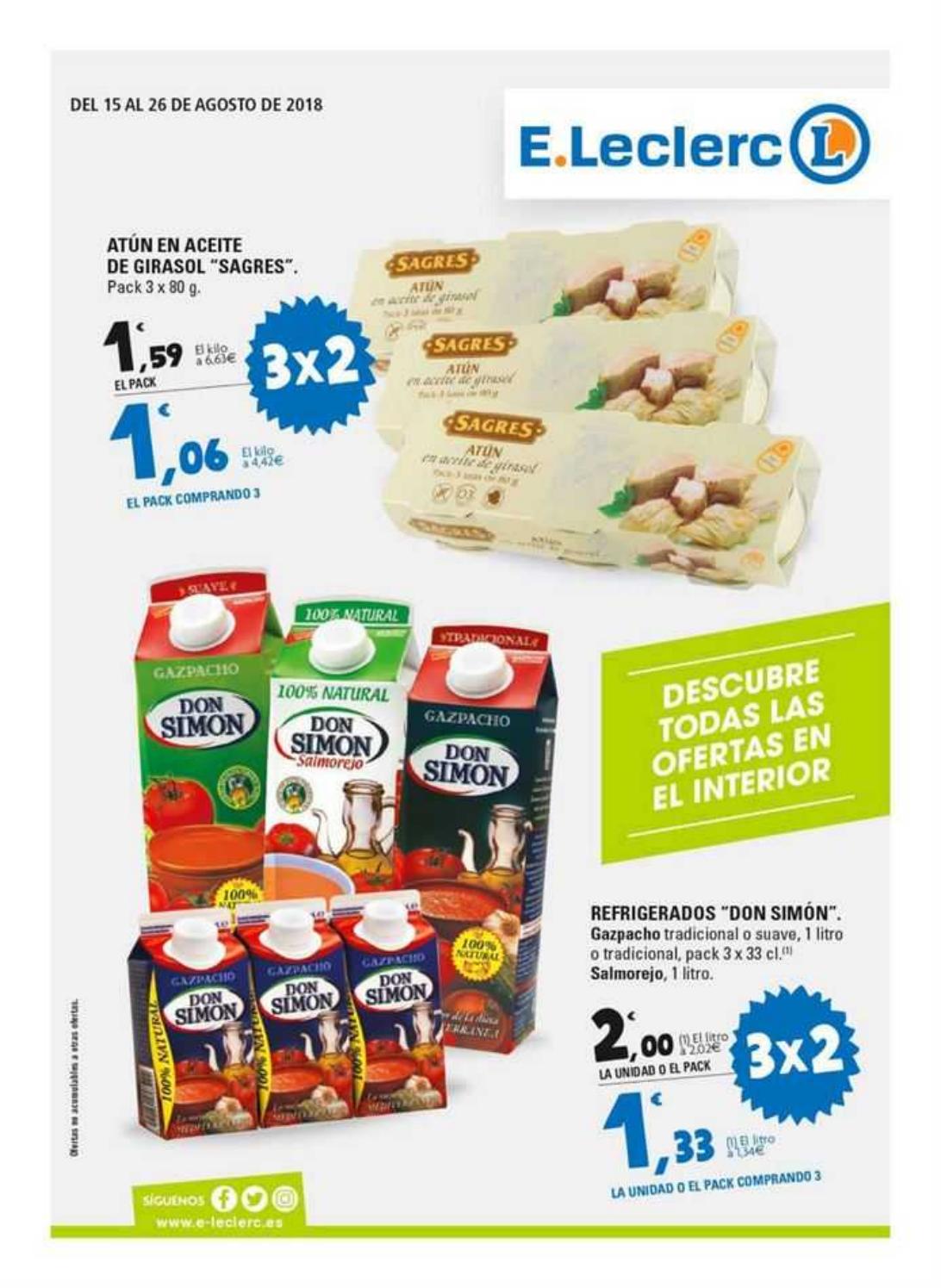 Catálogo E Leclerc las mejores ofertas 1508 by Ofertas Supermercados ...