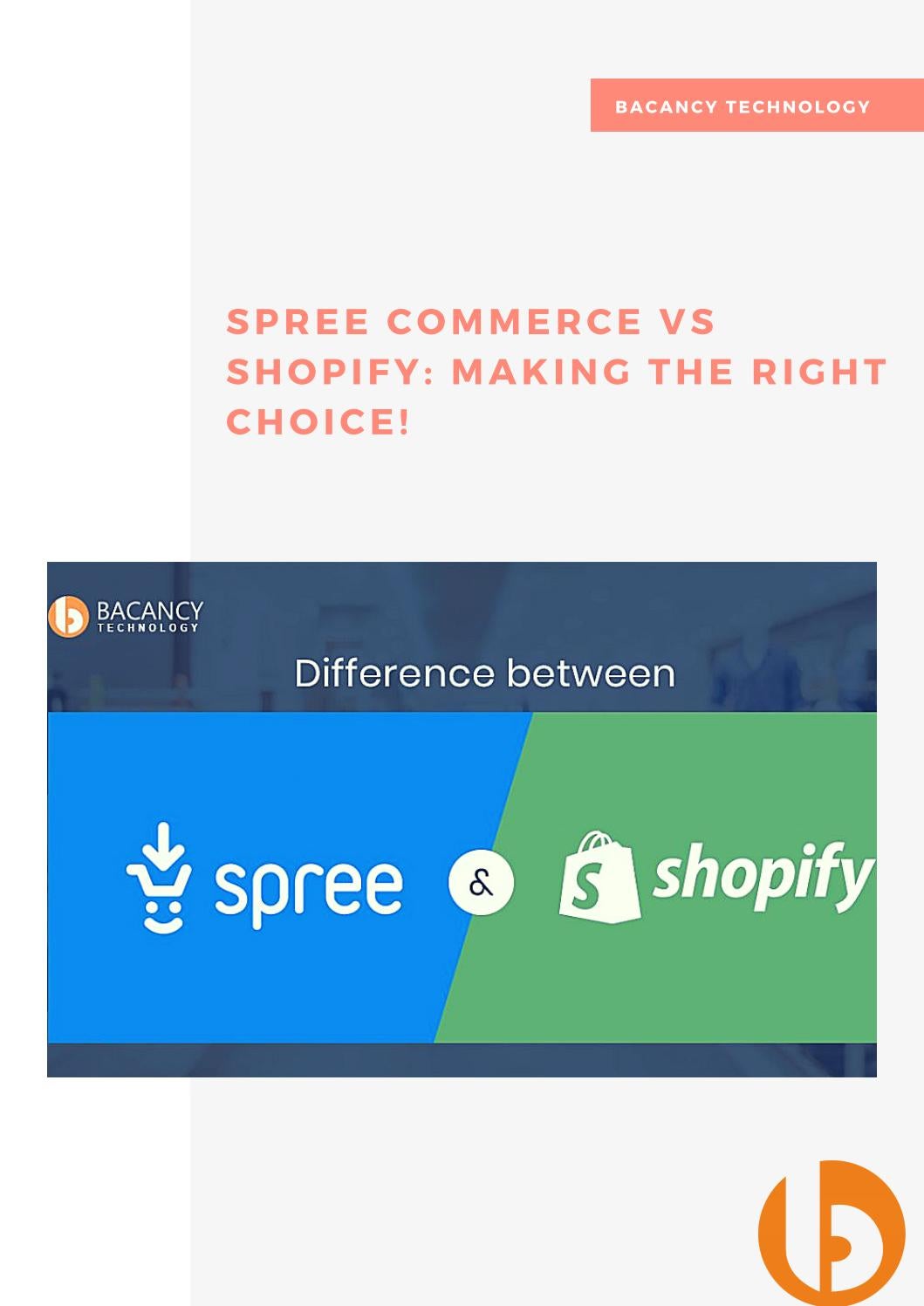 Difference between Spree Commerce and Shopify by Bacancy Technology - Issuu