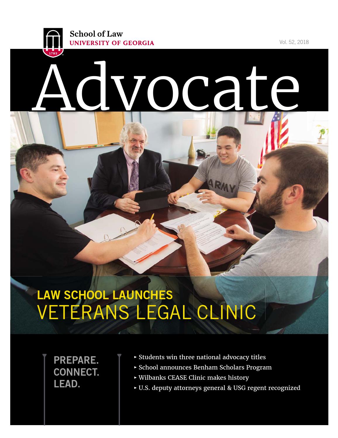 Advocate Magazine by University of Georgia School of Law - Issuu