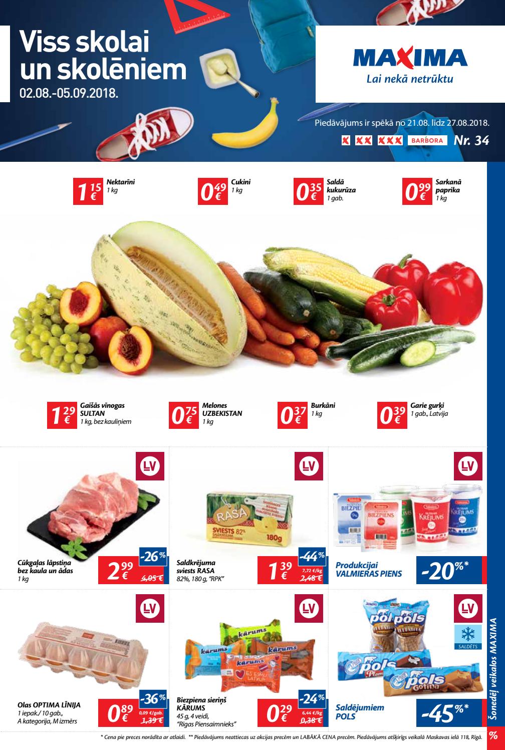 MAXIMA_X_XX_XXX_21.08.-27.08.2018. by Maxima Latvija - Issuu