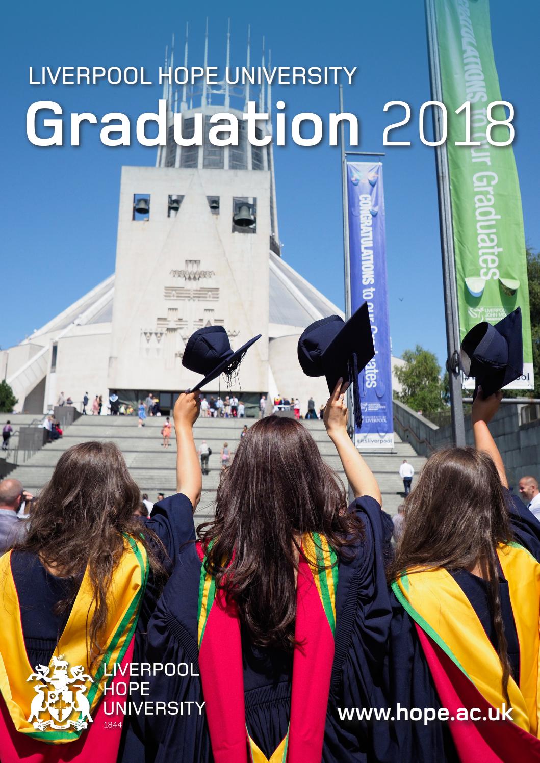 Graduation 2018 by Liverpool Hope University - Issuu