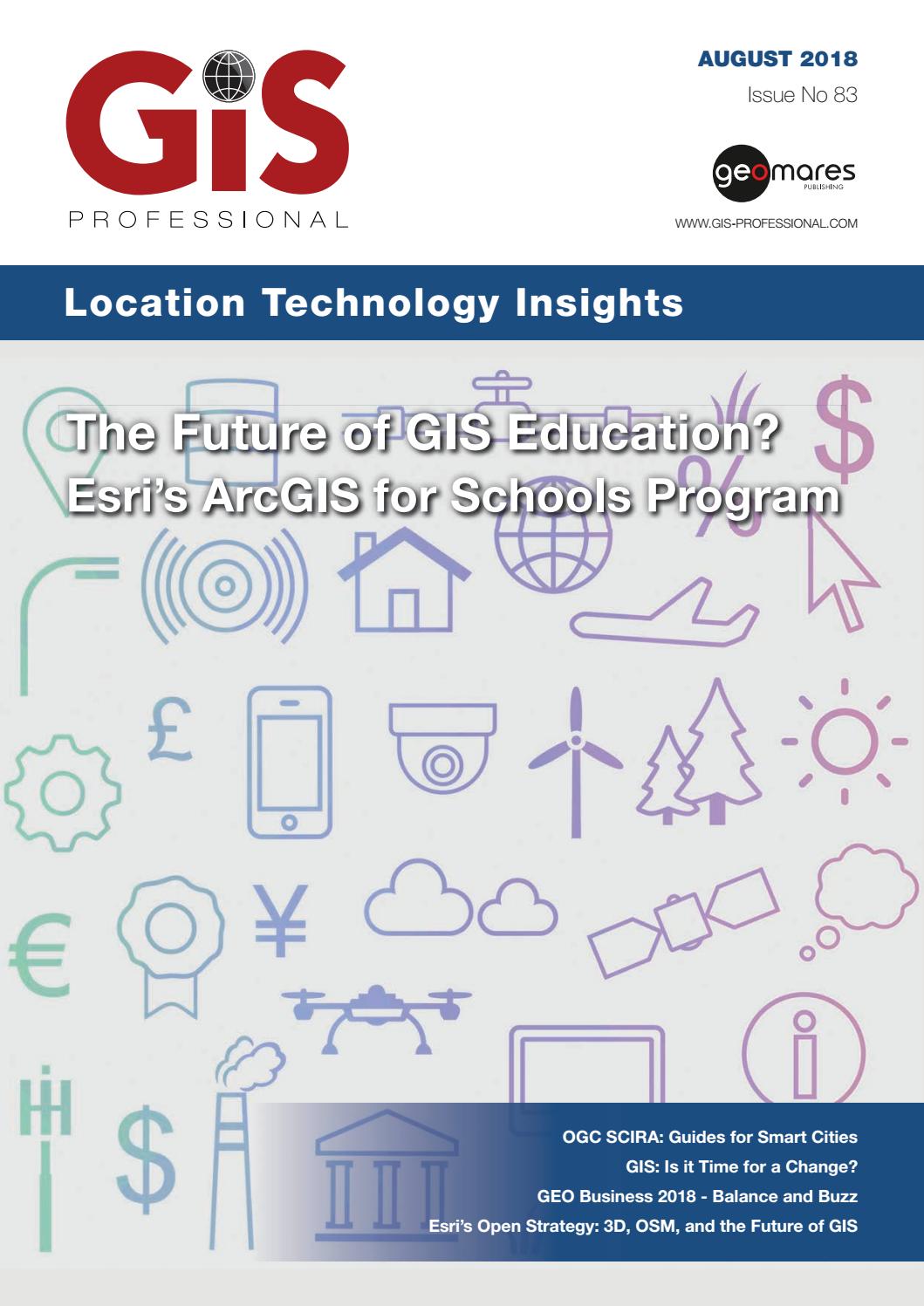 Gis professional august 2018 by Geomares Publishing - Issuu