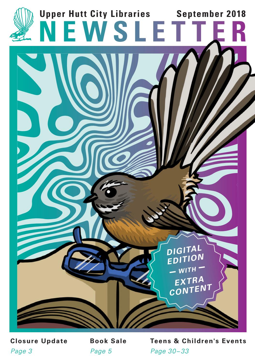 Upper Hutt City Libraries - September 2018 by Upper Hutt City Libraries - Issuu