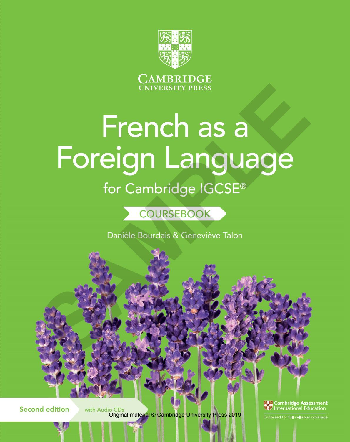 Cambridge IGCSE® and O Level French as a Foreign Language Coursebook by ...