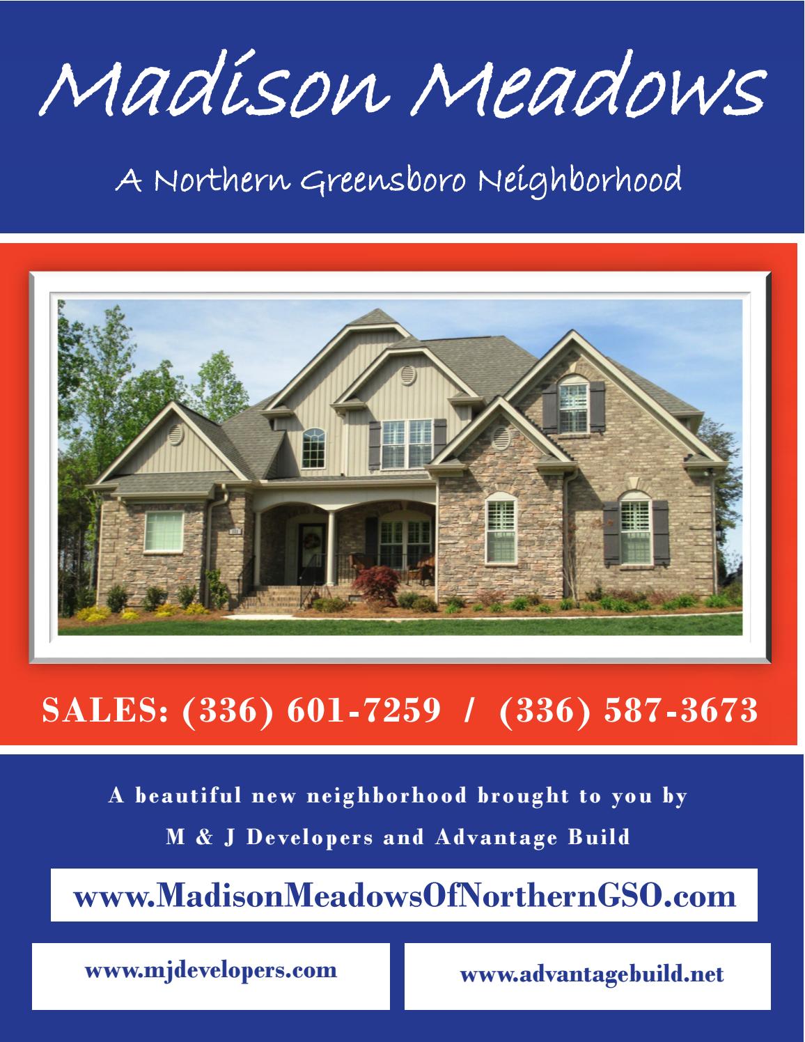 Madison Meadows Brochure by M & J Developers, Inc. - Issuu