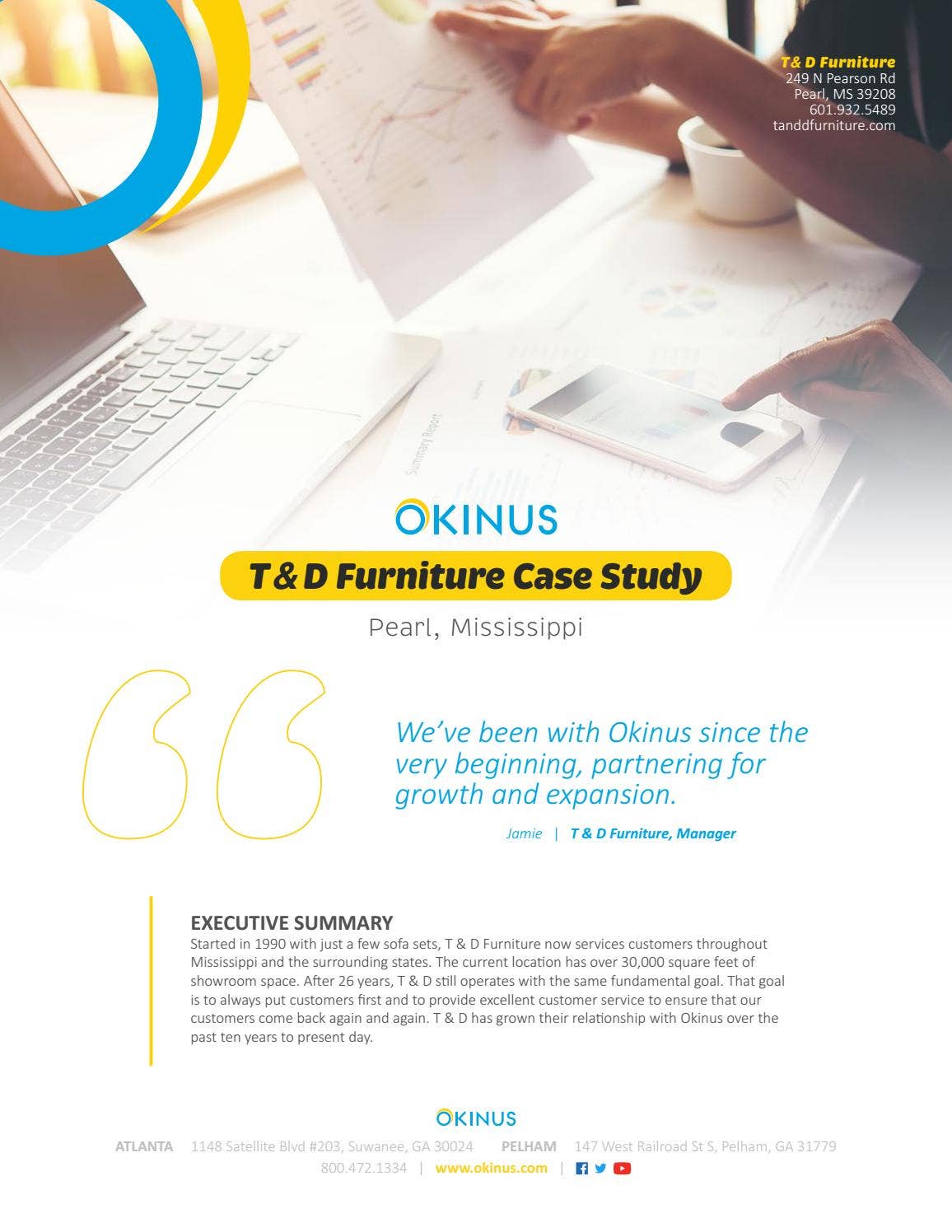 T&D Furniture Case Study by Okinus inc. - Issuu