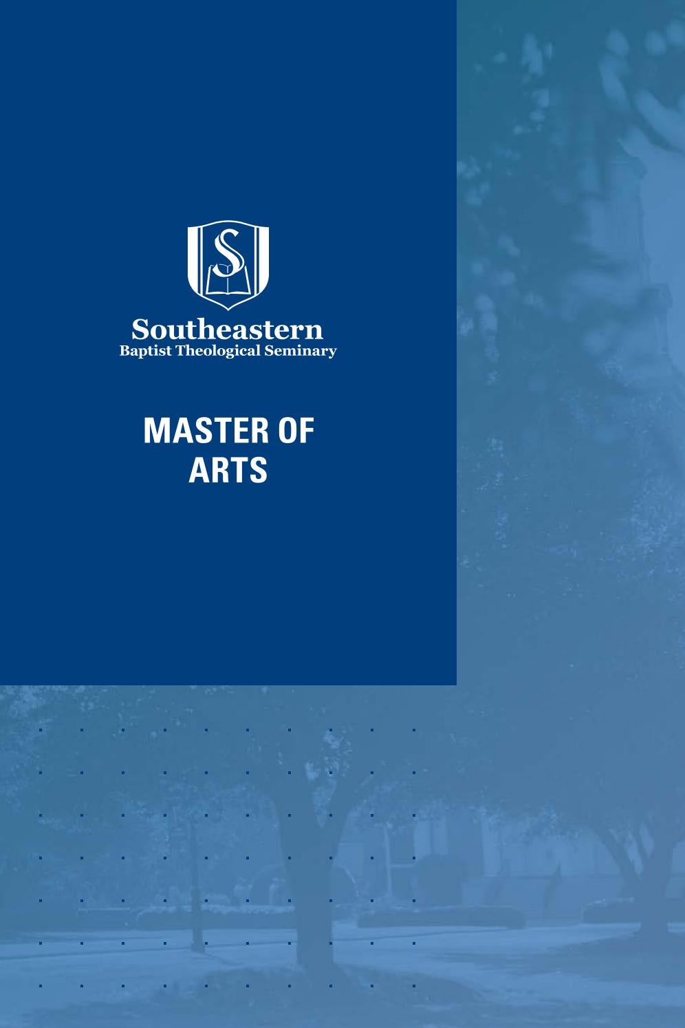 Southeastern Baptist Theological Seminary M.A. Viewbook 2018 by ...