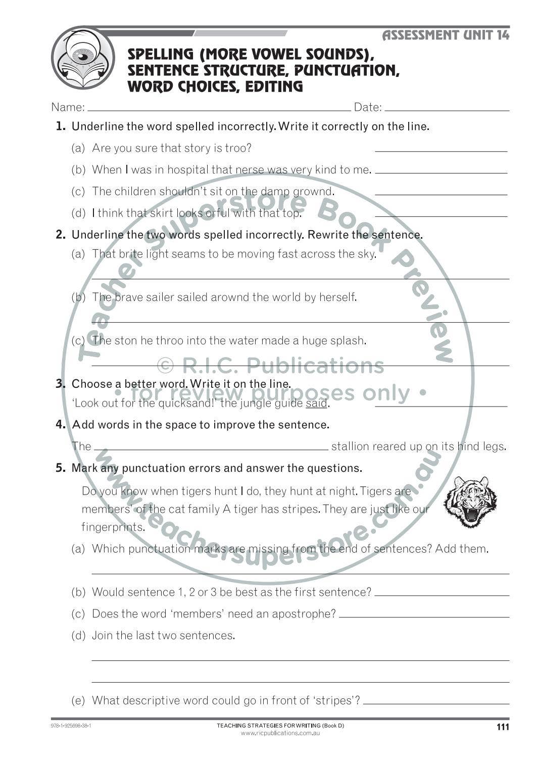 Teaching Strategies for Writing - Book D: Ages 9-10 (Year 4) by Teacher ...