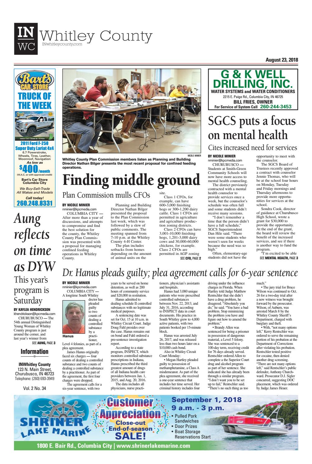 IN|Whitley County Aug. 23, 2018 by KPC Media Group - Issuu