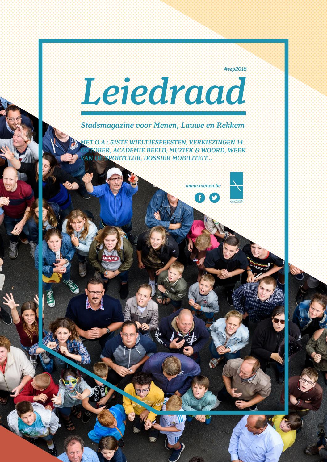 Stadsmagazine LEIEDRAAD | Stad Menen | september 2018 by Stad Menen - Issuu