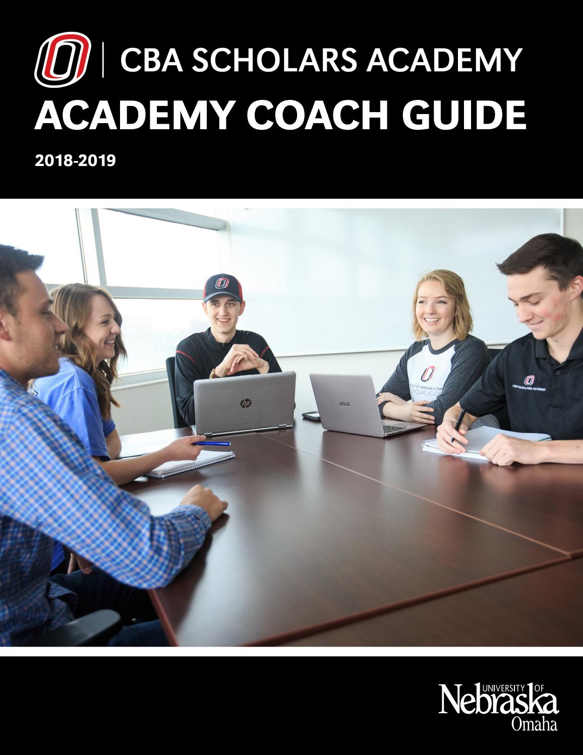 2018-2019 Academy Coach Guide by UNO College of Business Administration ...