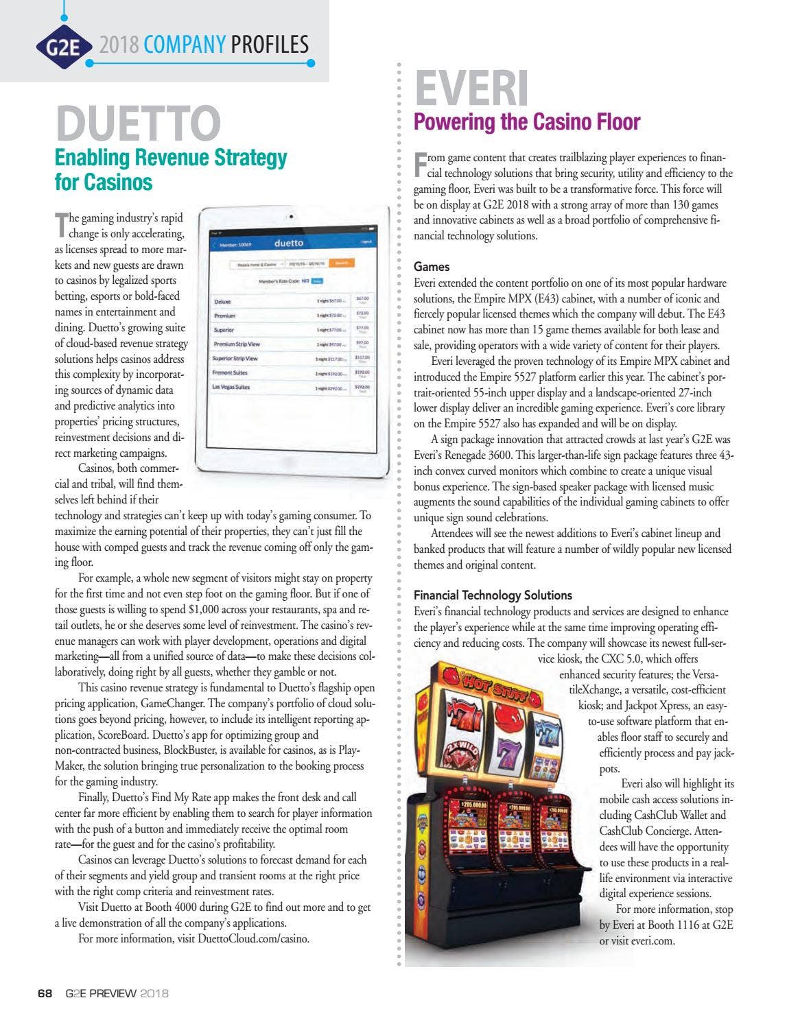 G2E Preview 2018 by Global Gaming Business - Issuu