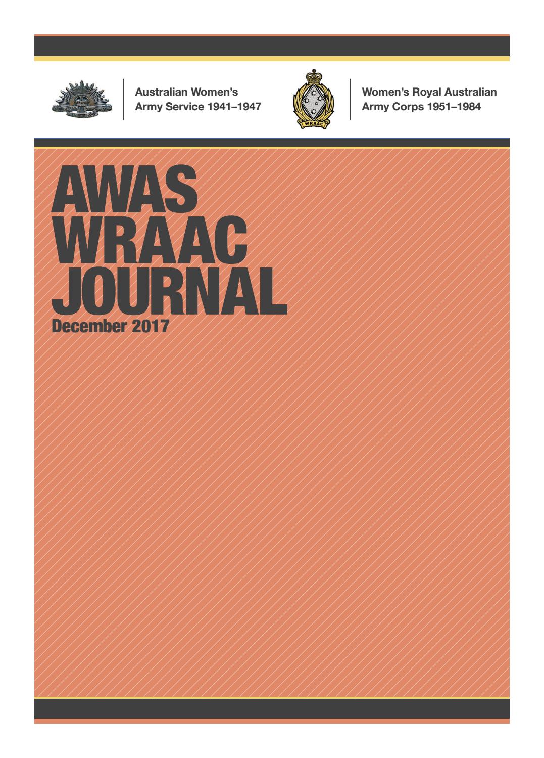 WOMEN'S ROYAL AUSTRALIAN ARMY CORPS ASSOCIATION (WRAAC) by More Media ...