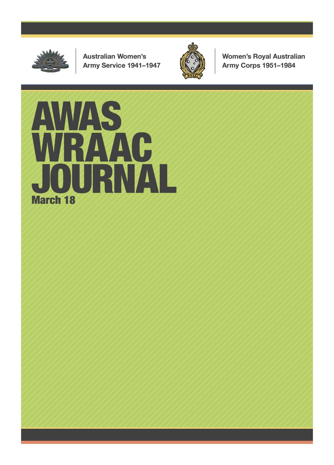 WOMEN'S ROYAL AUSTRALIAN ARMY CORPS ASSOCIATION (WRAAC) by More Media ...