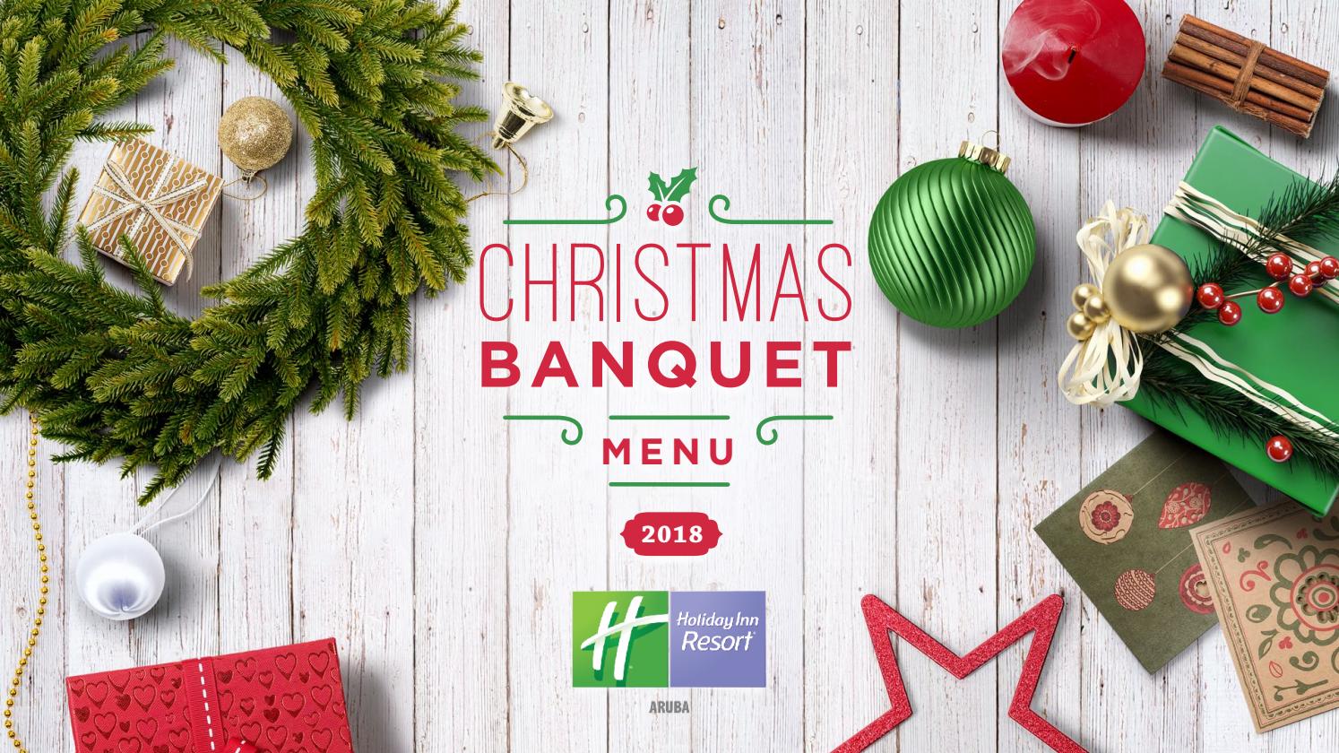 Holiday Banquet Menu 2018 by Holiday Inn Resort Aruba - Issuu
