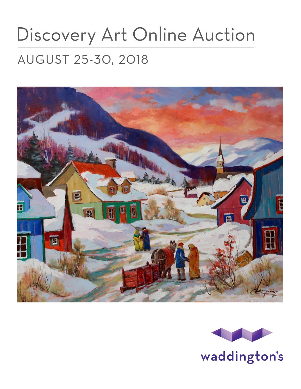 Discovery Art Online Auction | Aug. 25 - 30, 2018 by waddingtons - Issuu